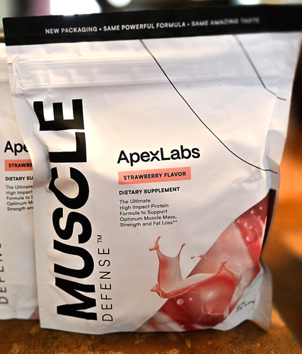 NEW APEX LABS Muscle Defense Protein Powder - Strawberry Flavor (1 Pack ...