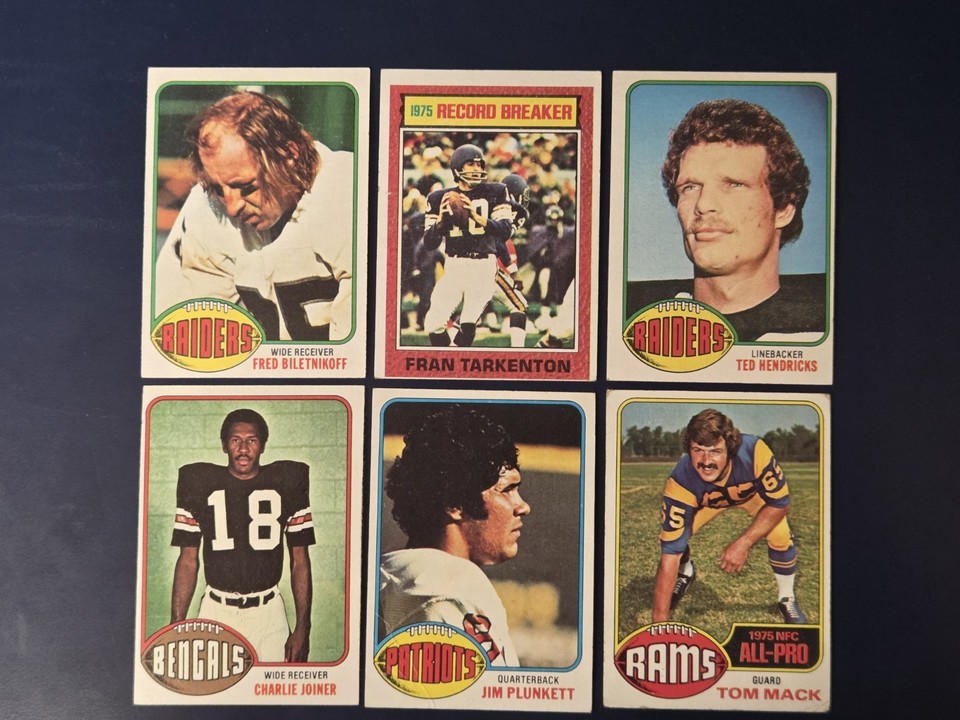 1976 Topps Football Cards Partial Set Lot of 39 Different NICE SEE PICS ...