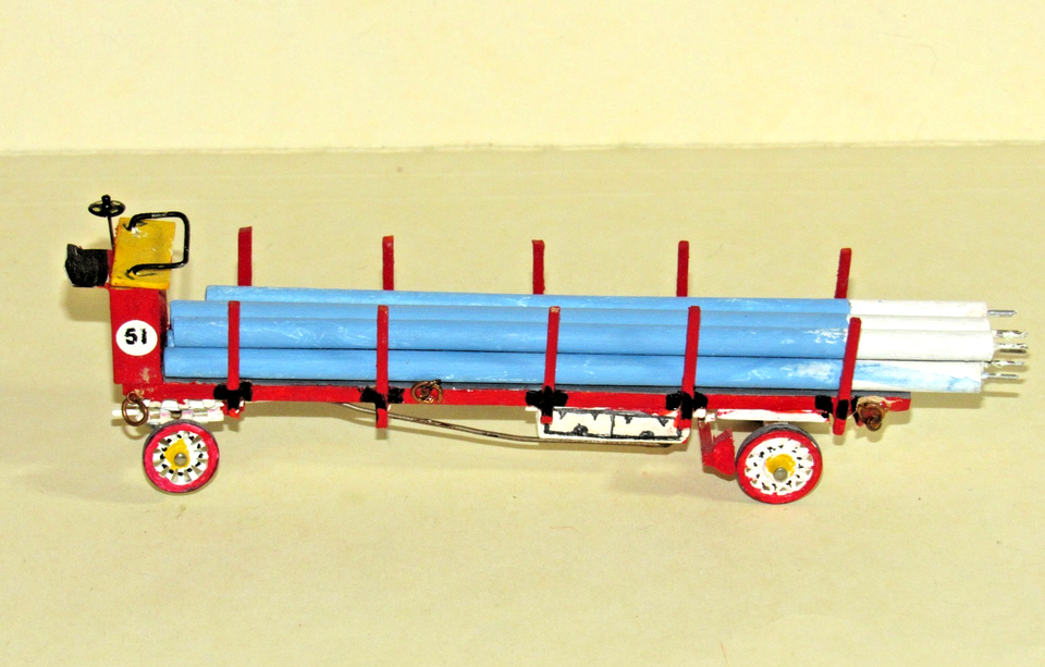 ho scale CIRCUS BIG TOP POLE WAGON & 7 POLES for Model Train Layouts ...