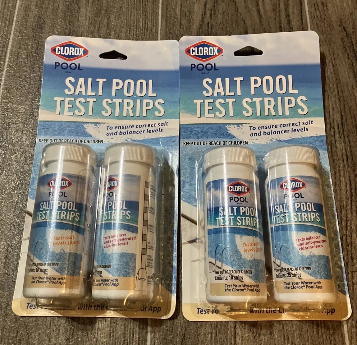 Clorox Salt Pool Test Strips for Testing Salt Levels & Balancer Levels ...