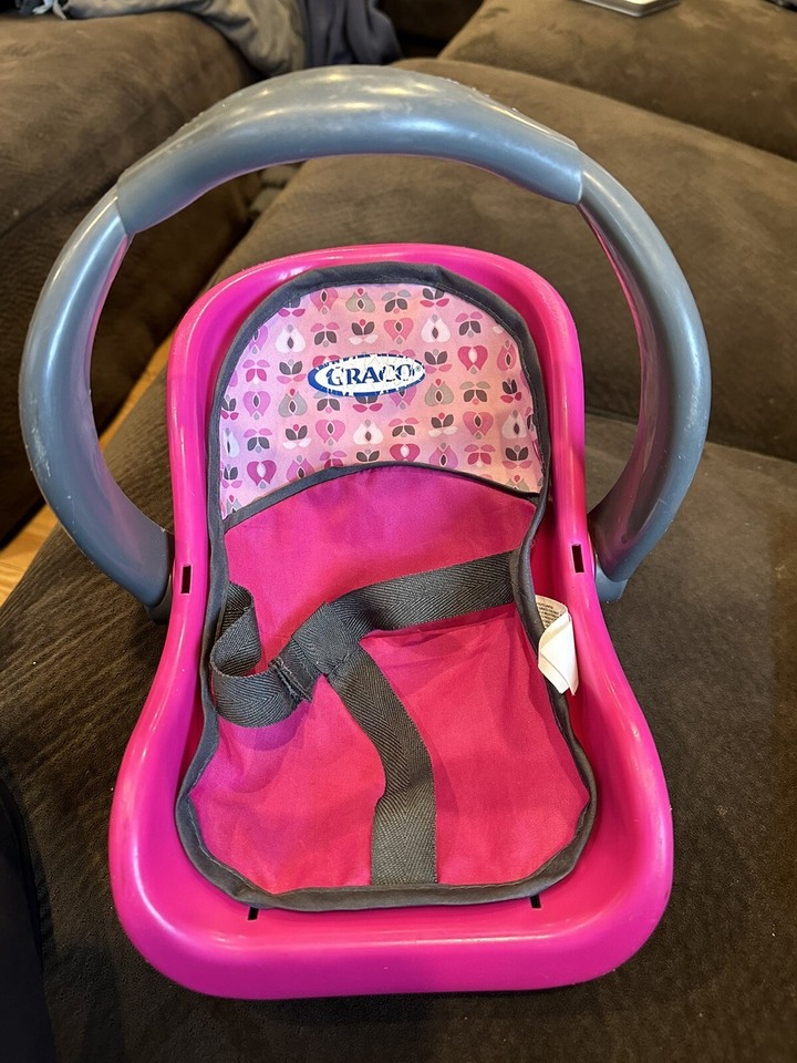 Pink Graco Tollytots Toy Car Carrier Rocking Seat Chair For Infant Baby ...