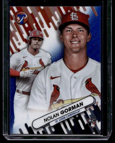 2023 Topps Pristine Blue Nolan Gorman Rookie 25/75 St. Louis Cardinals ...