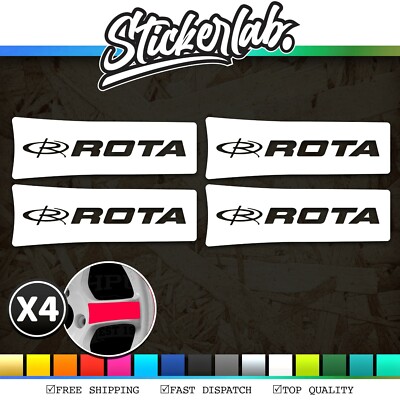 Rota grid sticker set x4, Wheels, Decals, Vinyl, JDM ,TE37, Drift, bbs ...