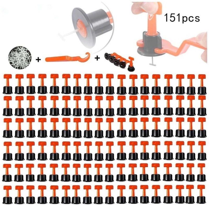 50/151Pcs Tile Leveling System Kit With Tile Leveler Special Wrench ...