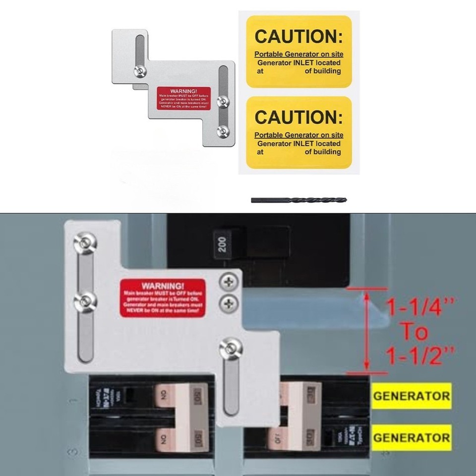 Eaton Generator Interlock Kit for CH Series 150 Amp 200 Amp Circuit ...