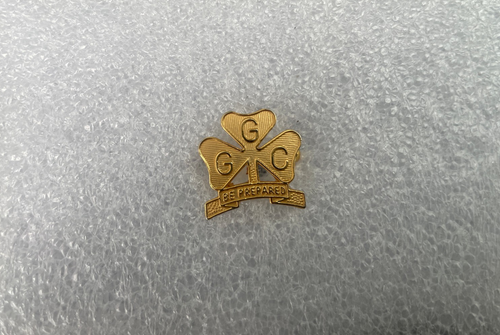 GGC Girl Guides of Canada Clover Gold Tone Pin Pinback | eBay