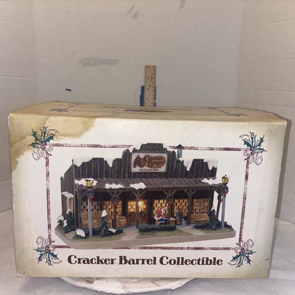 Cracker Barrel Old Country Store Christmas Village Light-Up W/Box Ltd ...