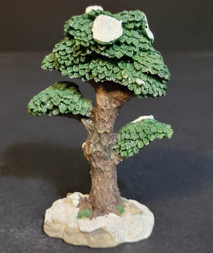 Holiday Time Santas Workbench Christmas Village 4" Resin Evergreen Pine ...