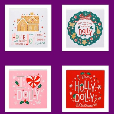 Dolly Parton Christmas 4" Wood Block Signs Dollar General, Set of 4 ...