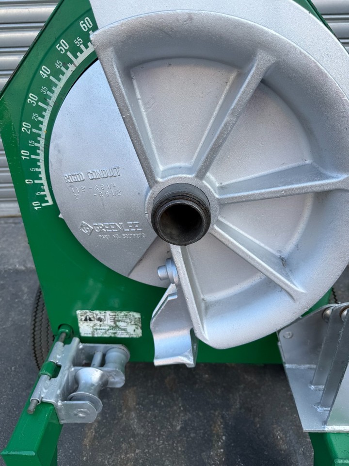 Greenlee 555 Conduit Pipe Bender 1/2"-2" Rigid IMC Shoes & Rollers ...