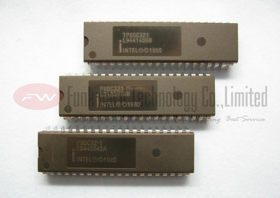INTEL P80C321 P80C32-1 TP80C321 8BIT CMOS SINGLE CHIP CPU MCU, DIP40 X ...