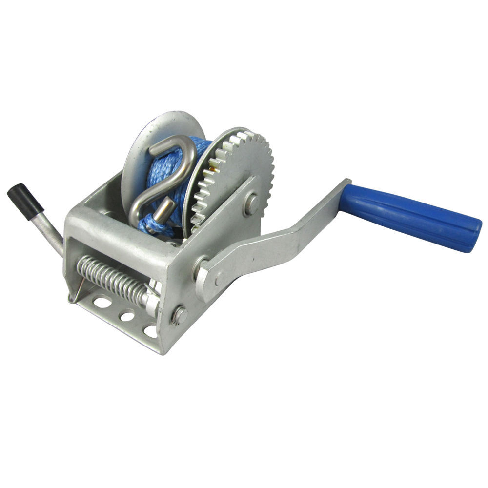 300kg Mini Hand Winch Dyneema Rope - Boat Tinny Tinnie Jet Ski Pwc ...