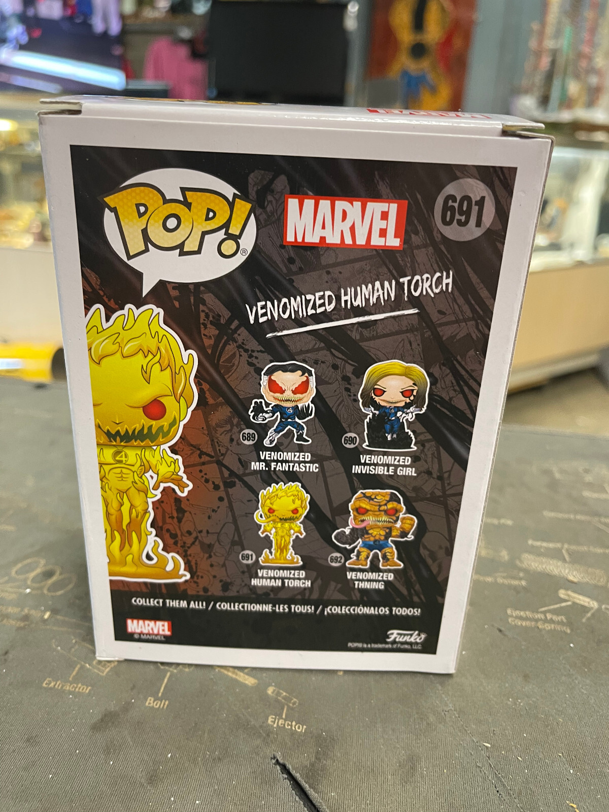Funko POP Marvel Fantastic Four Venomized Human Torch #691 GameStop for ...