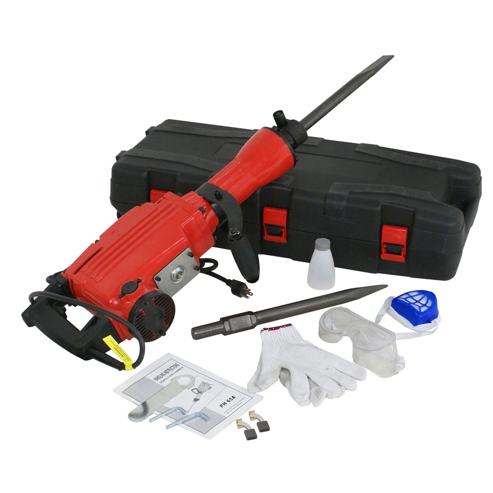 2200W Demolition Jack Hammer Electric Concrete Breaker Punch 2 Chise 2 ...