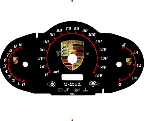 Harley Davidson V Rod VRSCA, VRSCB Speedo Faceplate km/h or mph ...