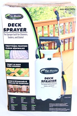 FLO MASTER 2 Gal. Handheld Deck Sprayer Clean Stain Seal Wood Brick ...