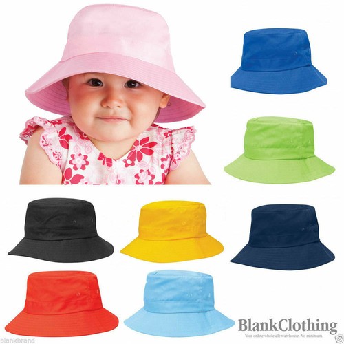 Kids Plain Cotton Twill Bucket Hat | Toggle | Sports Club School | Sun ...