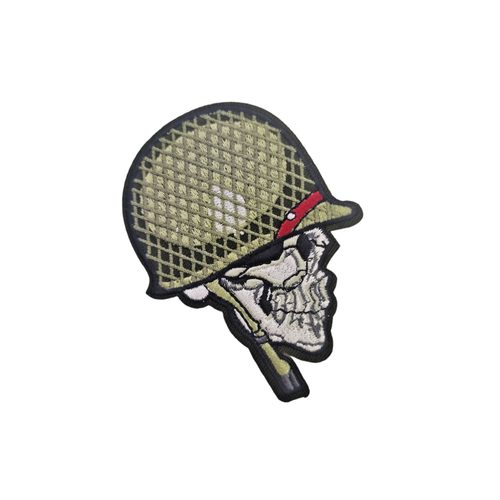 Patch militaire crâne casque armée thermoadhésif vêtements fer à ...
