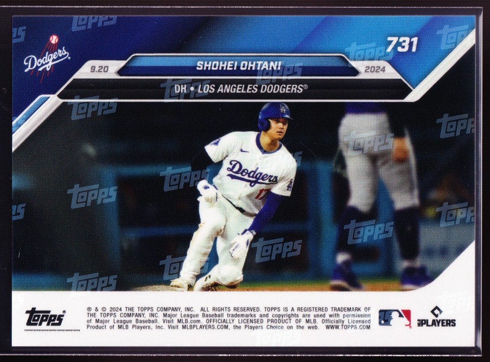 Shohei Ohtani Dodgers Founding Member 52/52 Club 2024 Topps MLB Now ...