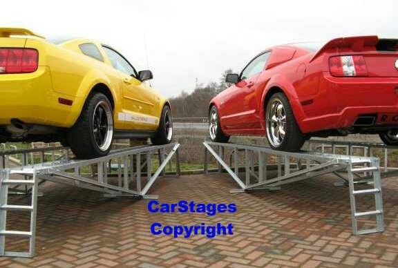 SOLD Car Repair Ramps Sit Under UK Seesaw Four 4 Poster Workshop ...