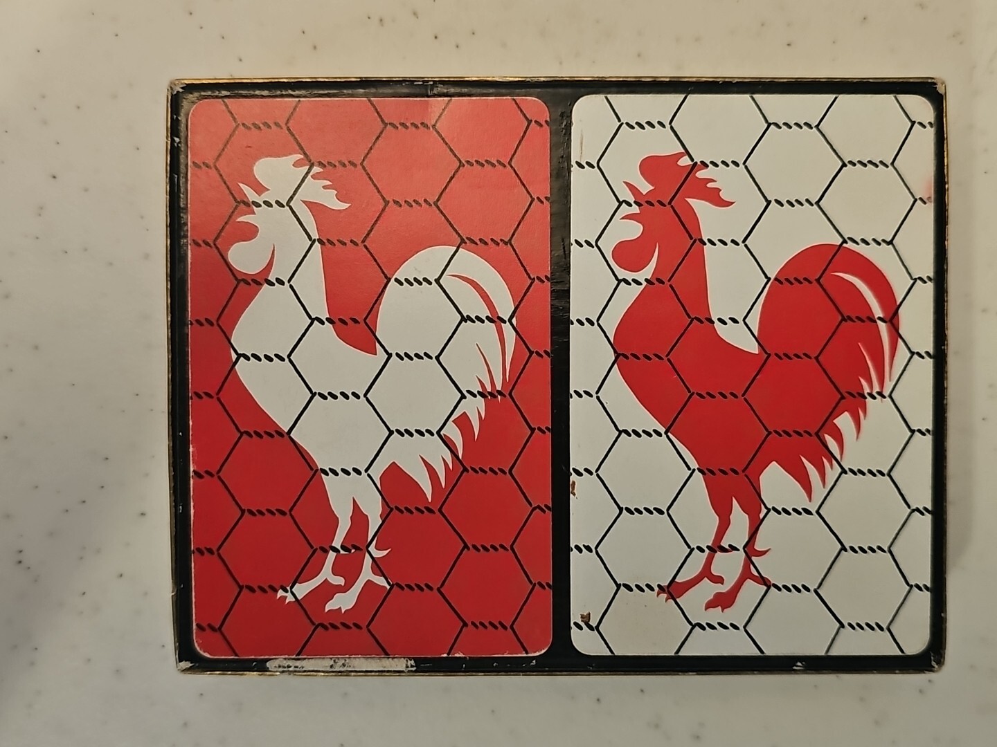 Vintage Hamilton Chicken/Rooster Americana double deck of playing cards ...