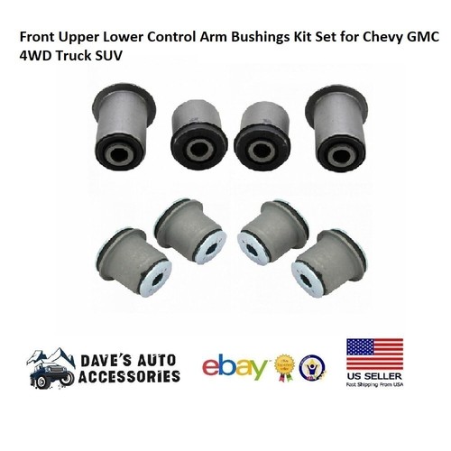 Front Upper Lower Control Arm Bushings Kit Set for Chevy GMC 4WD Truck ...