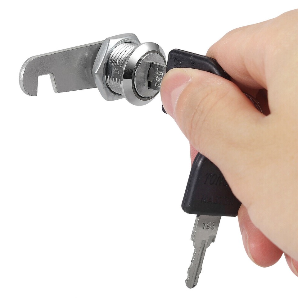 4Pcs 16mm Keyed Cylinder Cam Locks Tool Box File Cabinet Desk Drawer ...