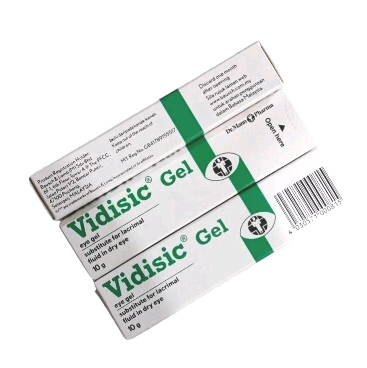 3 pcs Vidisic eye gel (Exp 2027) ophthalmic eye gel 10g | eBay