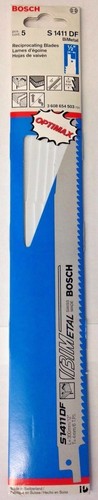Bosch S1411DF 12" x 6 TPI Bi-Metal Reciprocating Saw Blades 5 Pack ...