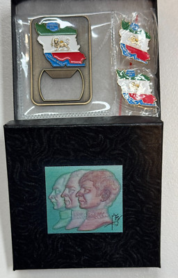 Iran Lion-Sun lapel pin & Bottle Opener ( TWO SETS) | eBay