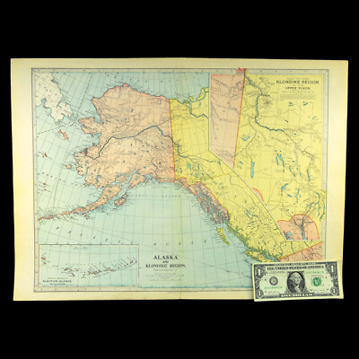 Entire US - Antique 1899 Map