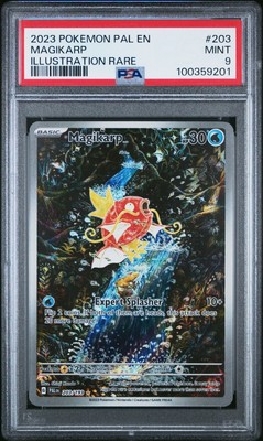 2023 MAGIKARP #203 POKEMON PALDEA EVOLVED ILLUSTRATION RARE PSA 9 KEY ...