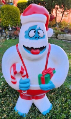 24" Bumble Yeti BlowMold Rudolph Red Nosed Reindeer Christmas Gemmy ...