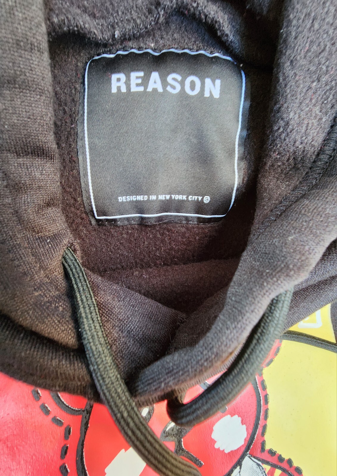 2005 Reason Brand Hoodie Bear Logo Grahic Print Hoode… - Gem