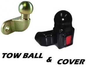 Towball & Cover Boot with Reflector Tow Bar Ball with Protector Boot ...