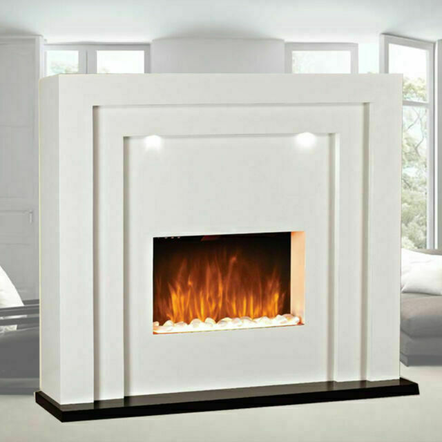Glowmaster MDF Surround LED Electric Fireplace - White for sale online ...