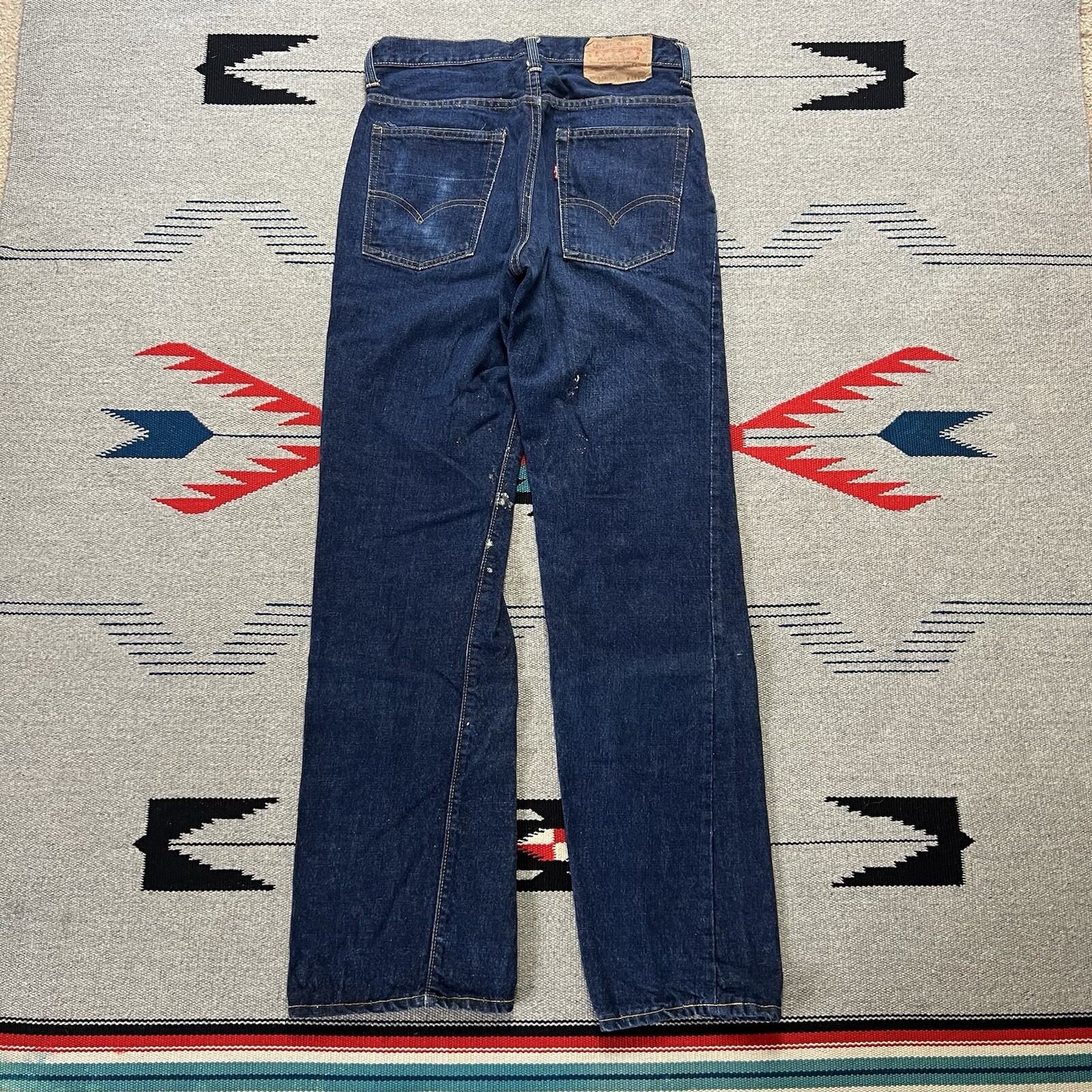 Vintage 60s 70s Levi’s 517 Single Stitch Dark Blue Je… - Gem