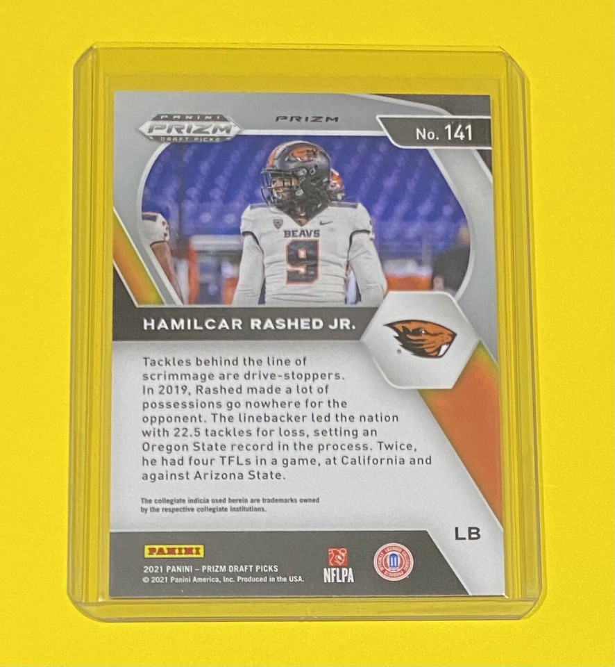 2021 Prizm Draft Picks Hamilcar Rashed Jr RED ICE PRIZM SP Oregon State ...