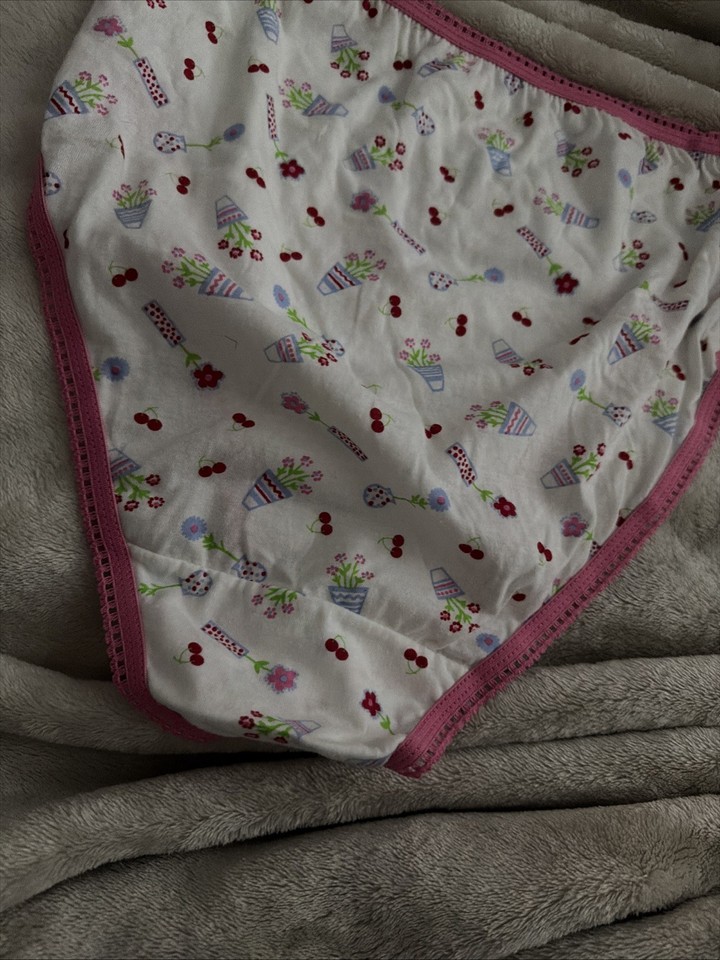 Vintage 90s Simply Basic High Waist Panties Briefs Flower Pots Cotton ...