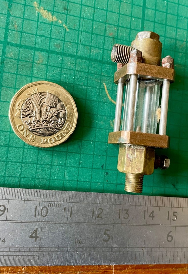 Single Sight Feed or Hydrostatic Lubricator, 12mm glass. Live steam. #2 ...