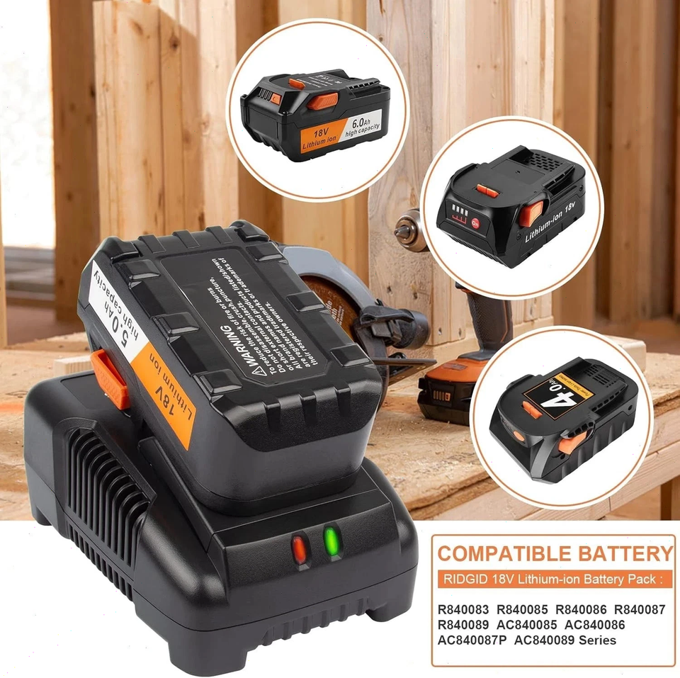 2 PACK For Ridgid 18V R840085 8.0Ah Lithium-ion Battery Rigid 18Volt ...