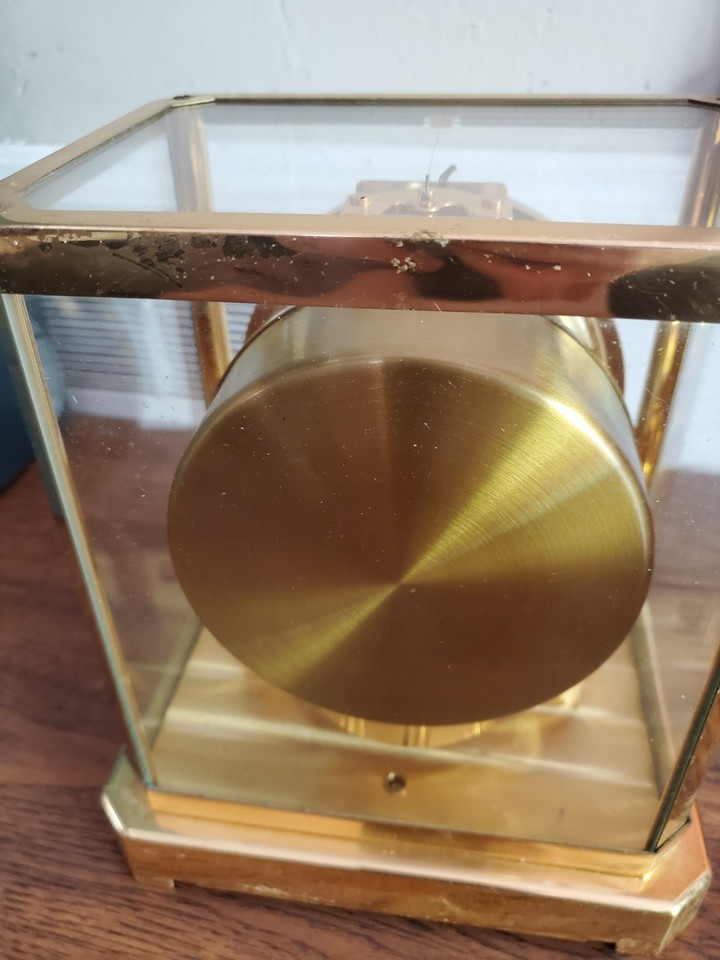“AS IS” Jaeger leCoultre ATMOS 528-8 Mantle CLOCK for Parts/Repair NOT ...
