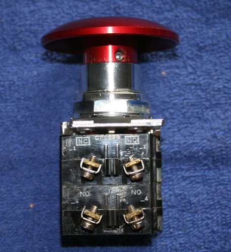 10250T? Cutler Hammer Mushroom Head Operator w/10250T3 & T2 contact ...