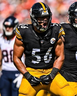 Alex Highsmith on Field Scream Pittsburgh Steelers 8x10 NFL Football ...