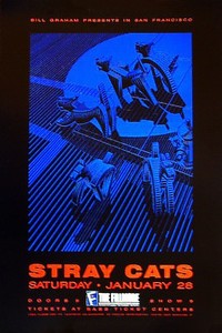 STRAY CATS Original 1989 CONCERT POSTER | eBay