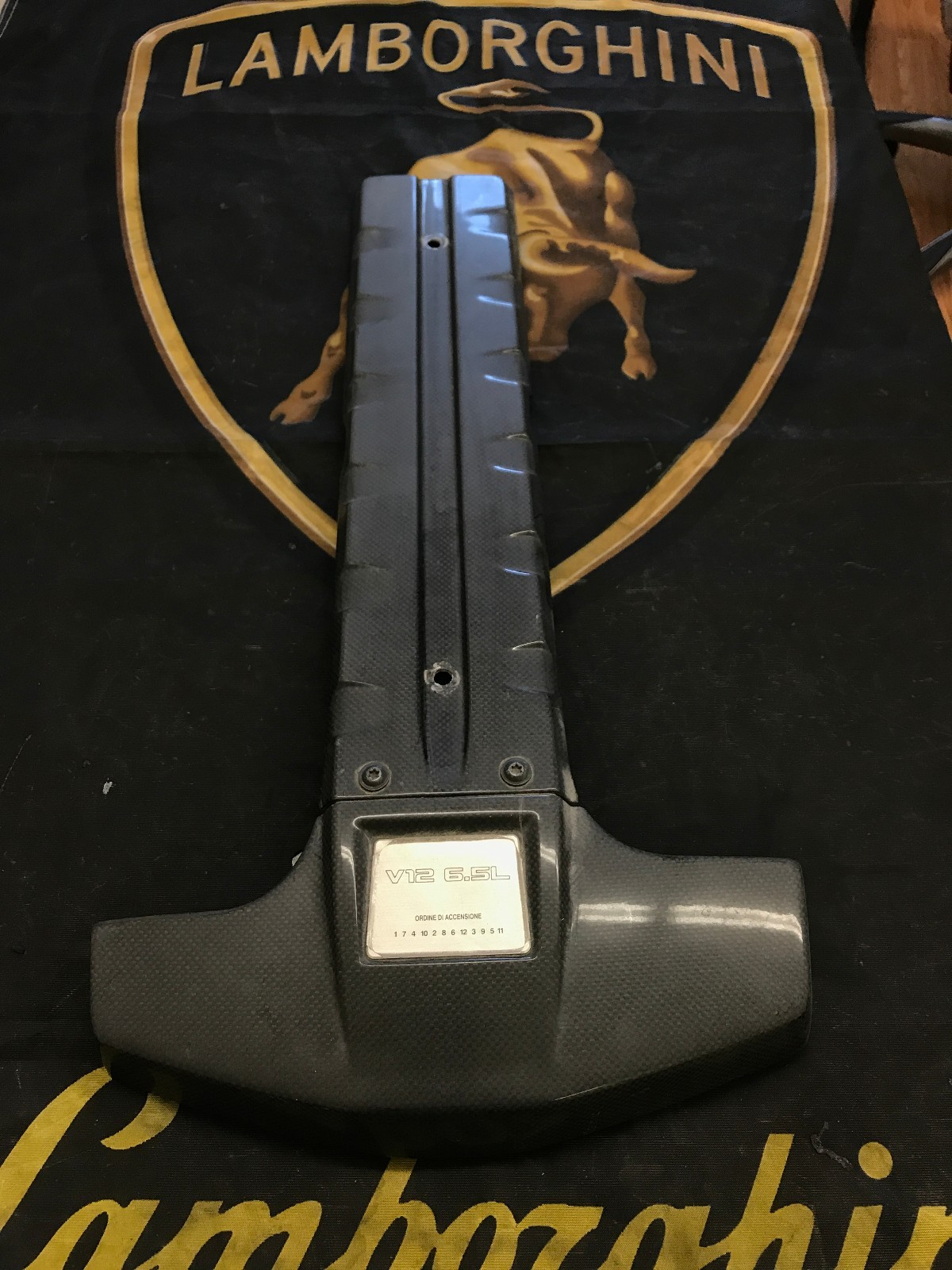 LAMBORGHINI MURCIELAGO LP640 ROADSTER ENGINE COVER CARBON FIBER OEM ...