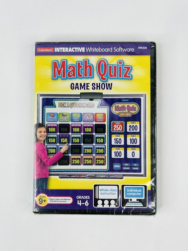Lakeshore Interactive Math Quiz Game Show: Grades 4-6 Teaching CD-ROM ...