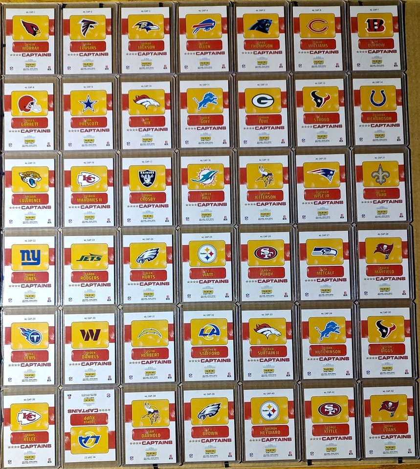 2024 Panini Instant NFL Captains Complete 42 Card Football Set 1/351 | eBay