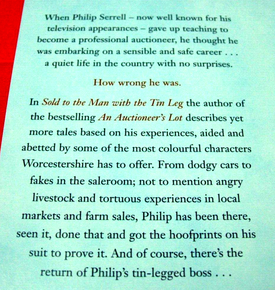 Philip Serrell Reads Sold To The Man With The Tin Leg 2-Tape Audio ...