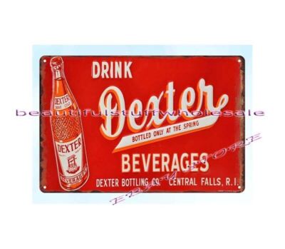 modern art wall lodge cafe Drink Dexter Beverages metal tin sign | eBay